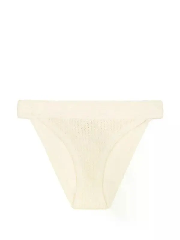 Eric Bompard Crocheted Bikini Bottoms - Neutrals