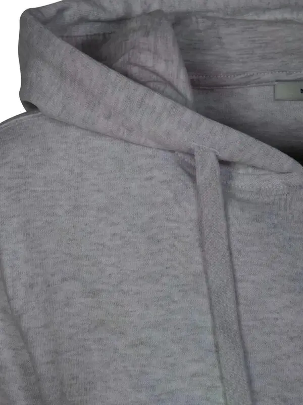ENTIRE STUDIOS Zip-up Cropped Cotton Hoodie - Grey