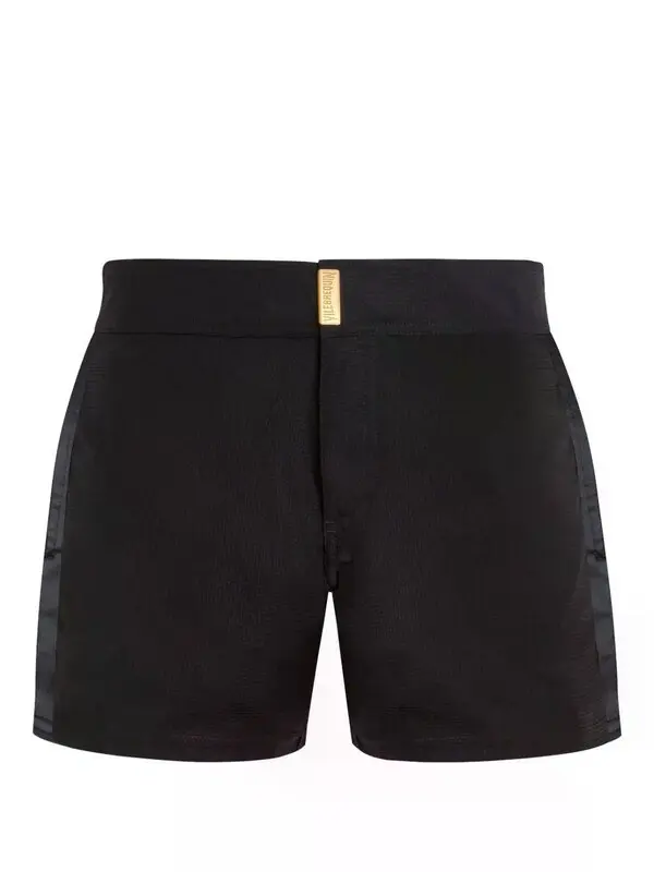 Vilebrequin Logo-patch Swim Shorts - Black