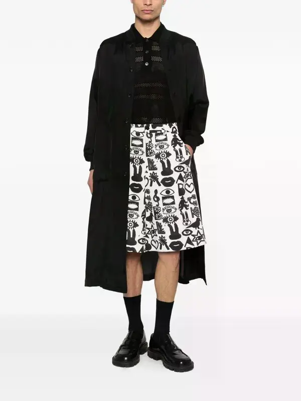 Comme Des Garçons Single-breasted Buttoned Coat