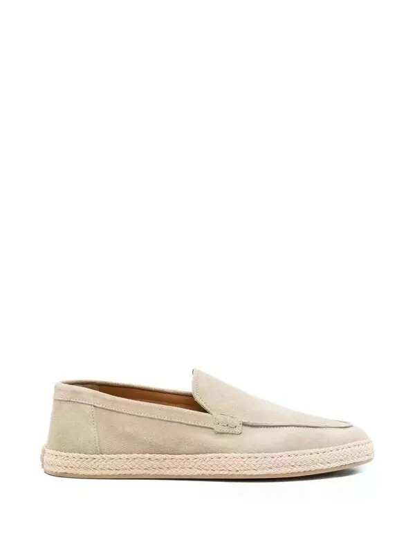 DOUCAL'S Leather Espadrille - Neutrals