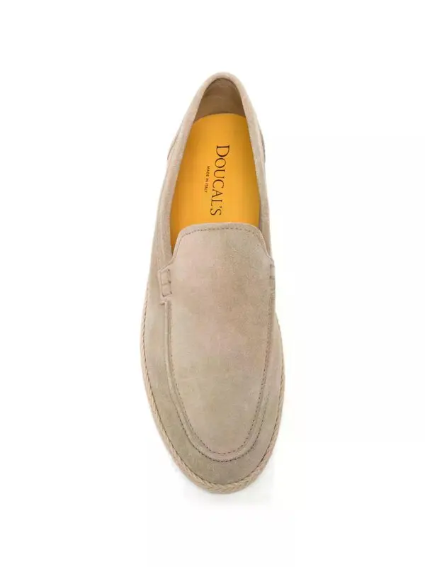 DOUCAL'S Leather Espadrille - Neutrals