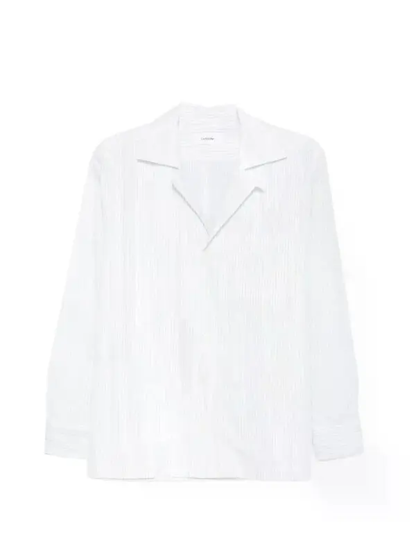 LARDINI Paul Striped-pattern Chest-pocket Shirt