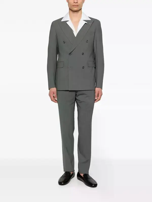 LARDINI Paul Striped-pattern Chest-pocket Shirt