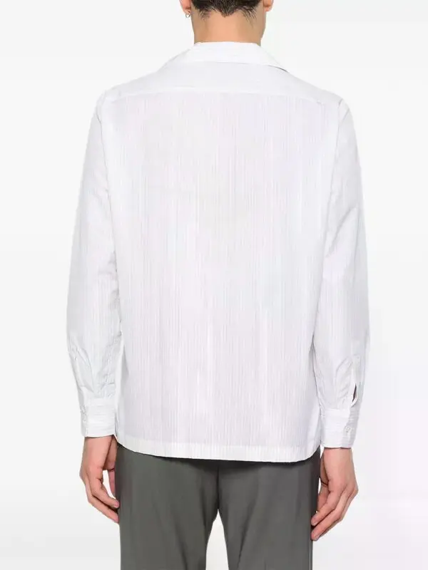 LARDINI Paul Striped-pattern Chest-pocket Shirt