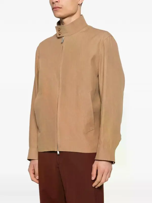 LARDINI Zip-front Jacket - Neutrals