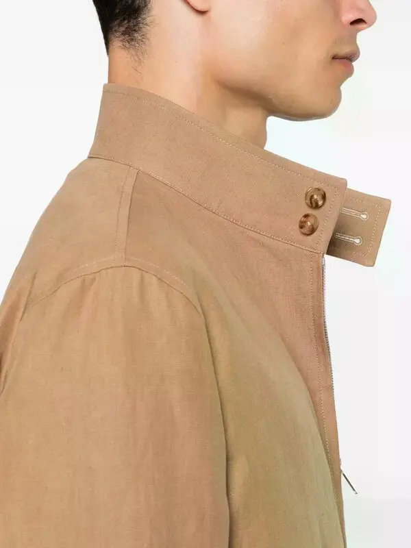 LARDINI Zip-front Jacket - Neutrals