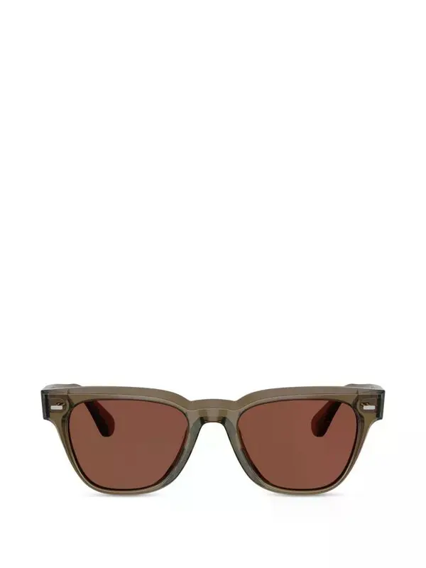 Oliver Spencer Square-frame Sunglasses - Brown