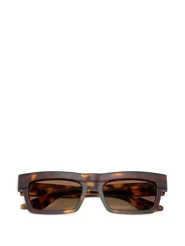 Oliver Spencer Rectangle Sunglasses - Brown
