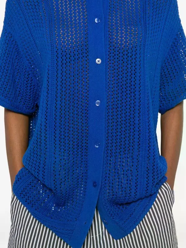 Eric Bompard Open-work Buttoned Shirt