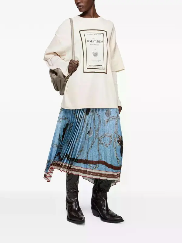 Acne Studios Layered-effect Graphic-print T-shirt