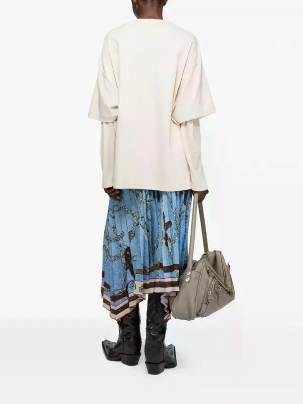 Acne Studios Layered-effect Graphic-print T-shirt