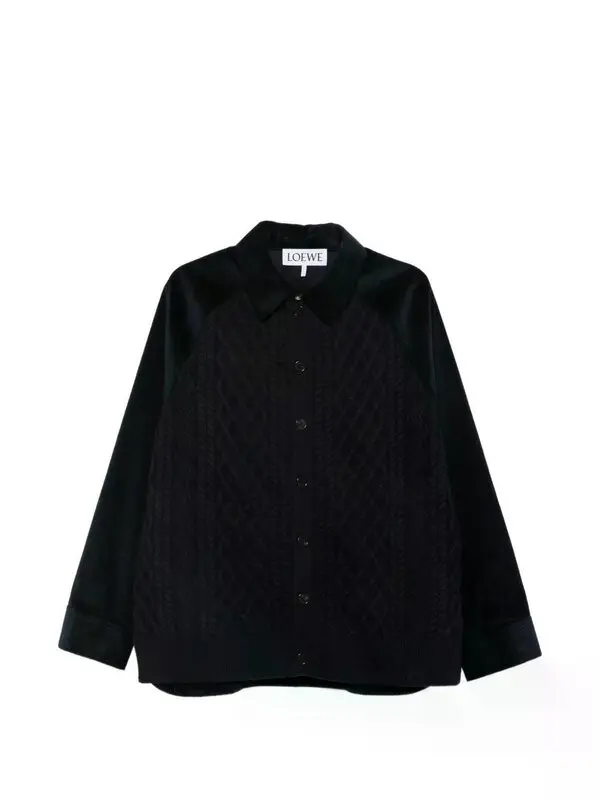 Loewe Cable Knit Corduroy Jacket