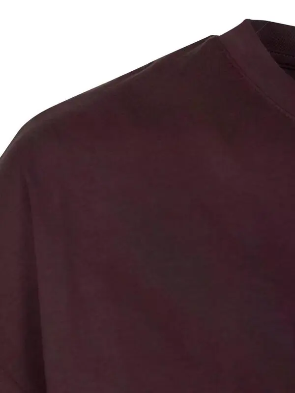 Alpha Studio Boxy Cotton T-shirt - Red