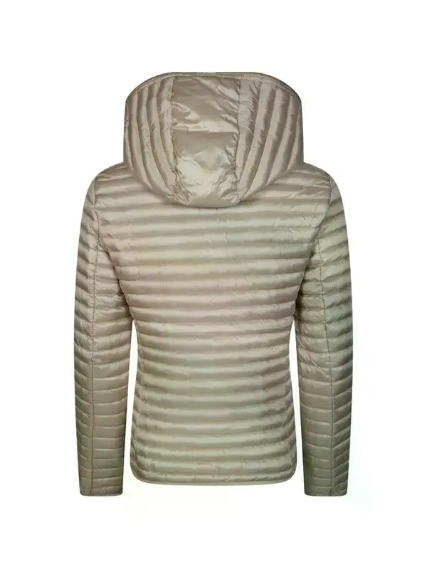 SAVE THE DUCK Hooded Quilted Jacket - Neutrals