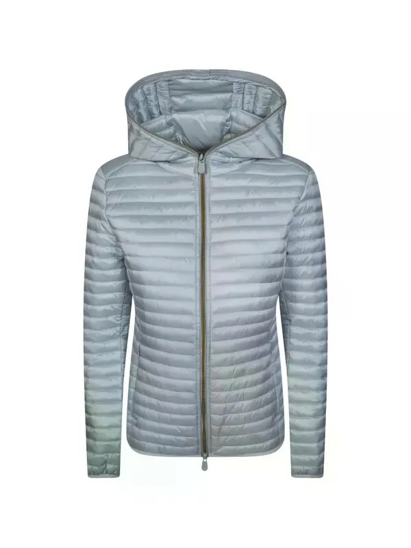 SAVE THE DUCK Quilted Hooded Jacket - Blue