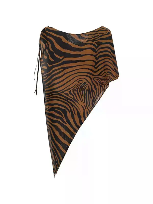 Blumarine Zebra-print Top