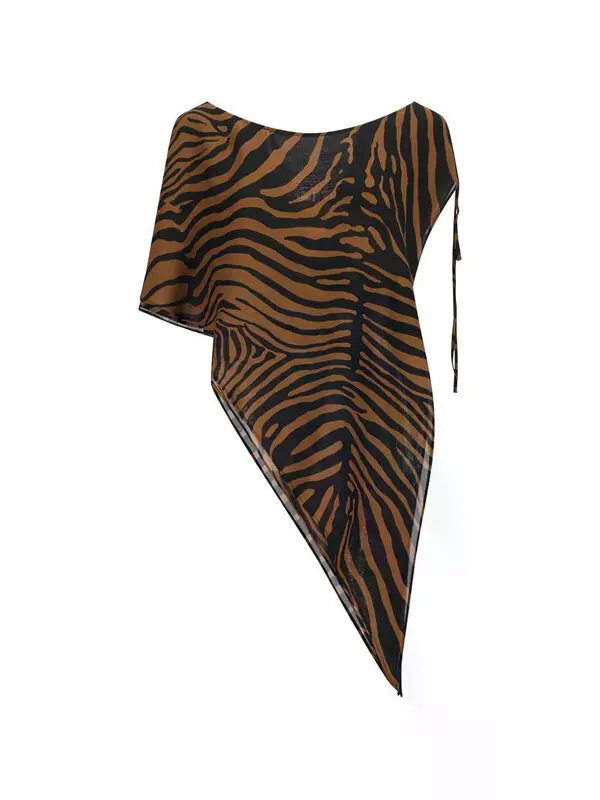 Blumarine Zebra-print Top
