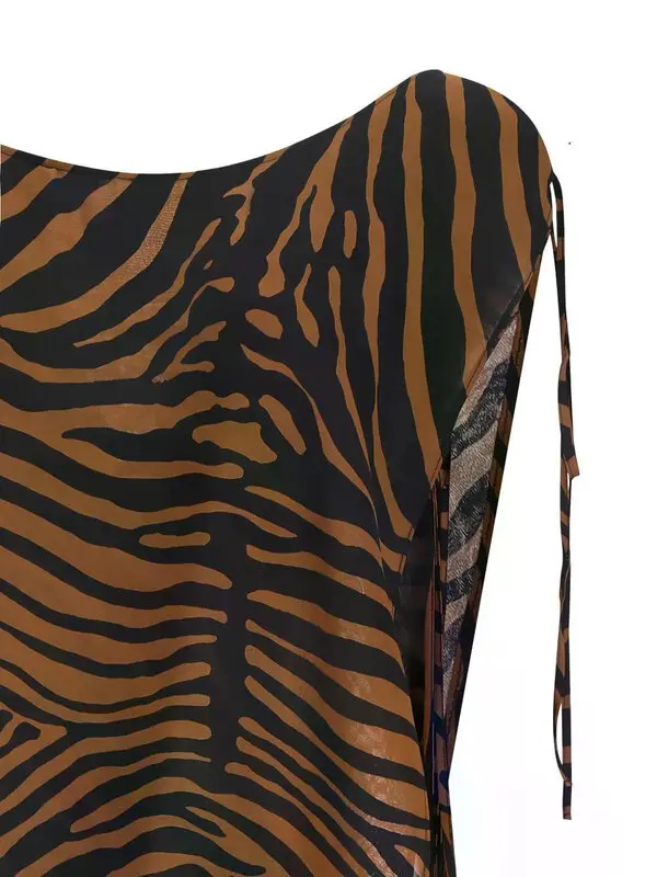 Blumarine Zebra-print Top