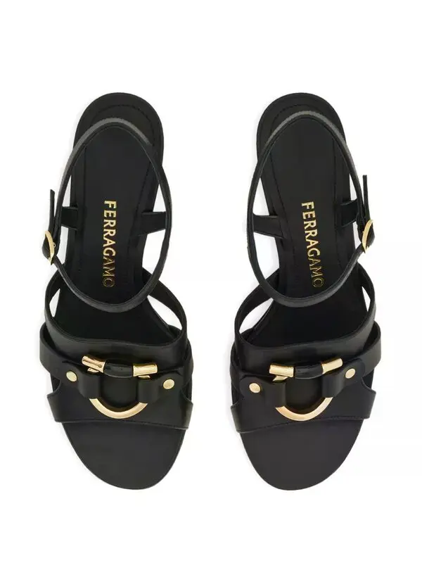 FERRAGAMO Gancini Ornament Sandals