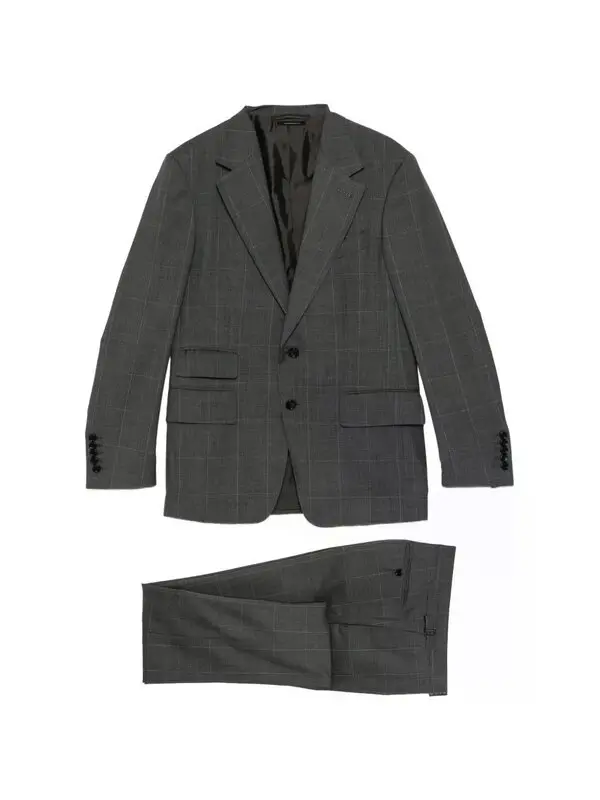 TOM FORD Checked Suit - Grey