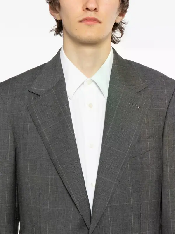 TOM FORD Checked Suit - Grey