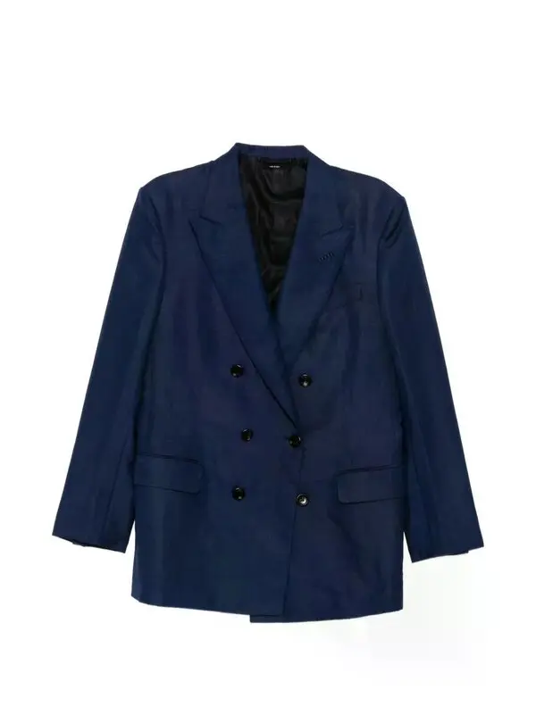 TOM FORD Double-breasted Blazer - Blue
