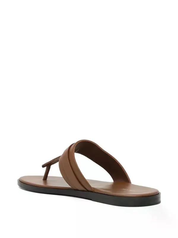 TOM FORD Logo Leather Flip-flops
