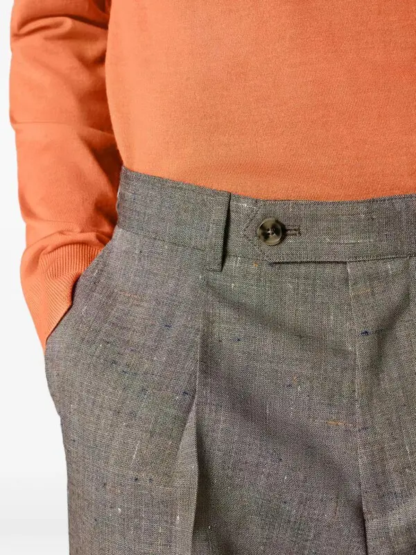 Paul Smith Tapered Trousers With Pleated Pocket