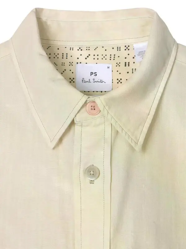 Paul Smith Lyocell Patch Pocket Shirt - Neutrals
