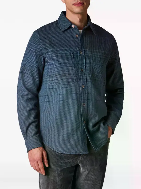 Paul Smith Gradient Buttoned Checked Shirt