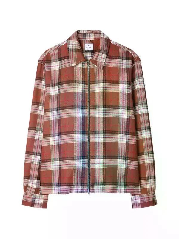 Paul Smith Zip-up Checked Shirt