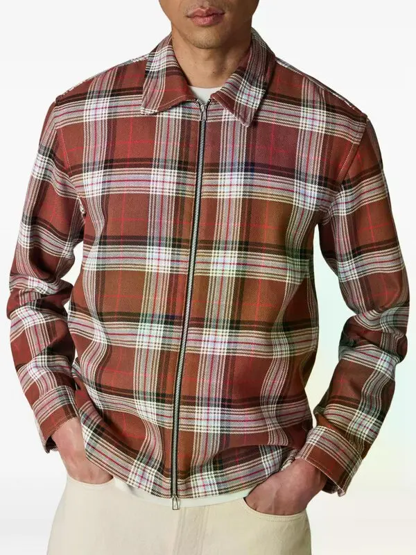 Paul Smith Zip-up Checked Shirt