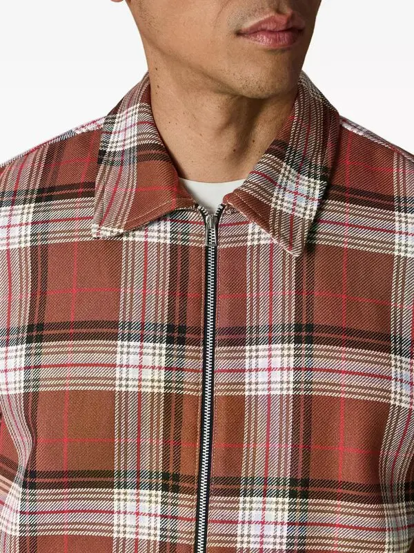 Paul Smith Zip-up Checked Shirt