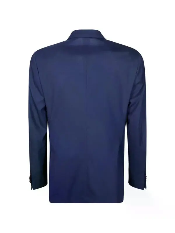 MANUEL RITZ Double-breasted Wool Suit - Blue