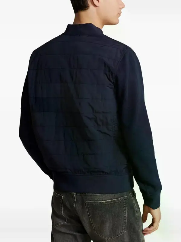 Polo Ralph Lauren Panel-design Zip-front Bomber Jacket - Blue