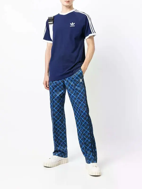 Adidas Embroidered-logo T-shirt - Blue