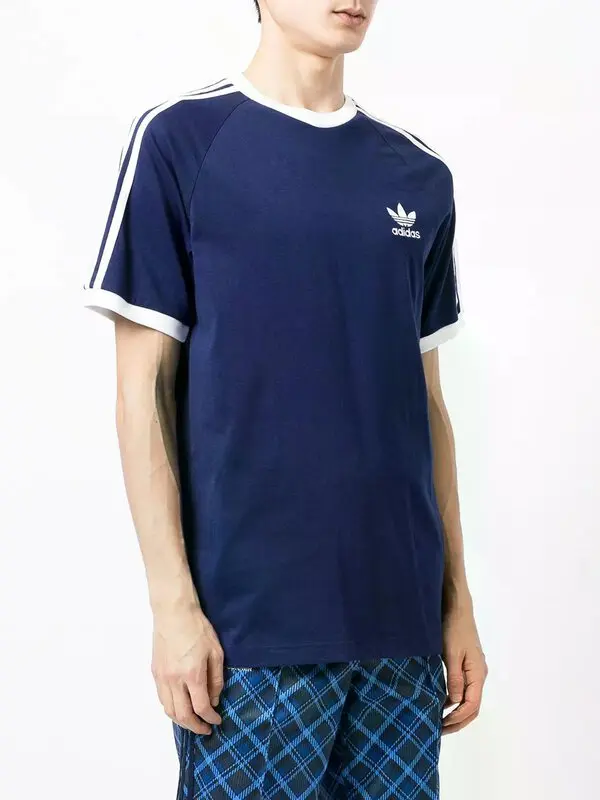 Adidas Embroidered-logo T-shirt - Blue