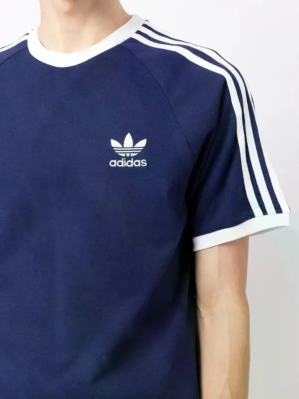 Adidas Embroidered-logo T-shirt - Blue