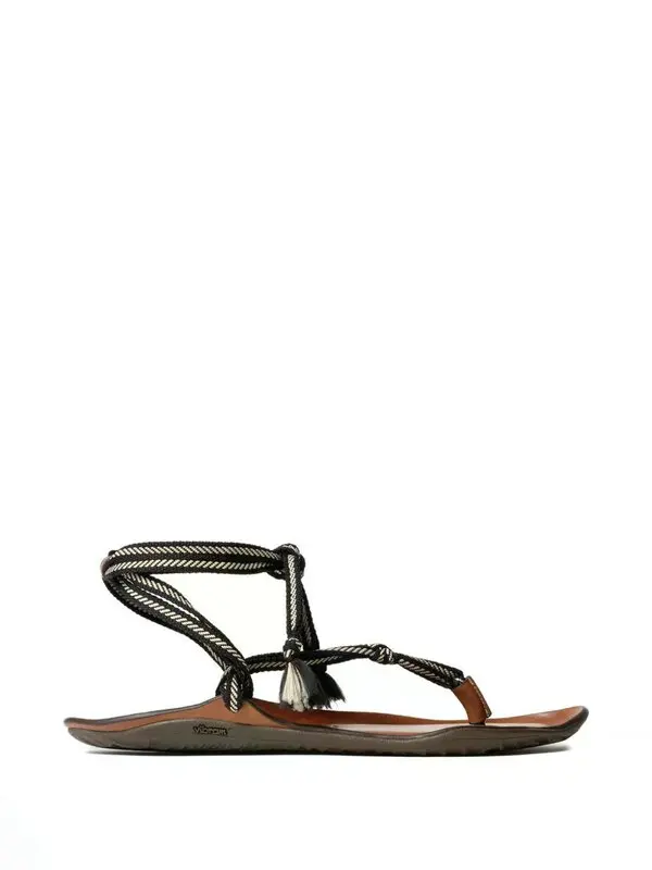 LEMAIRE Lace-up Woven-strap Sandals With Vibram Sole