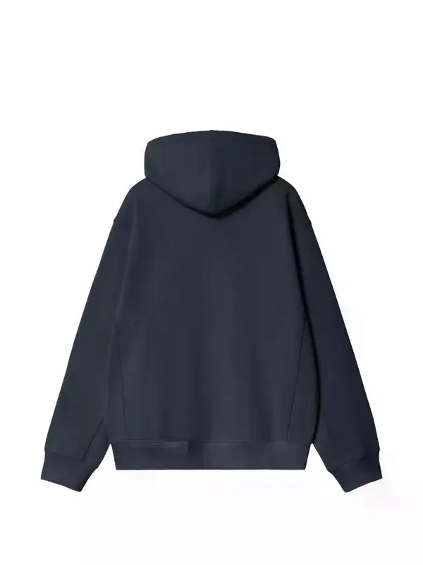 Carhartt Work In Progress American Script Zip-up Hoodie - Blue