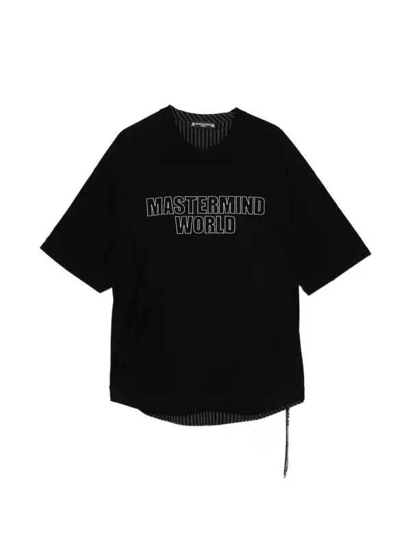 MASTERMIND WORLD Striped T-shirt - Black
