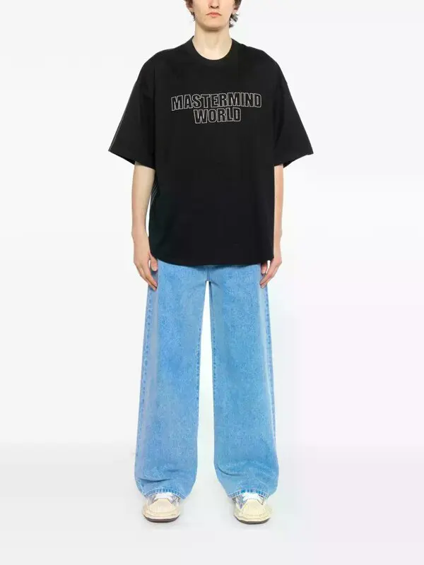 MASTERMIND WORLD Striped T-shirt - Black