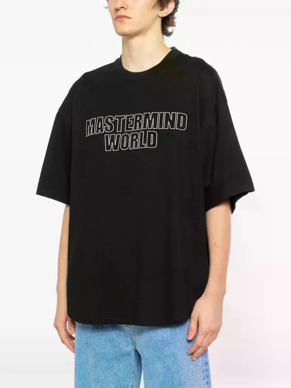 MASTERMIND WORLD Striped T-shirt - Black