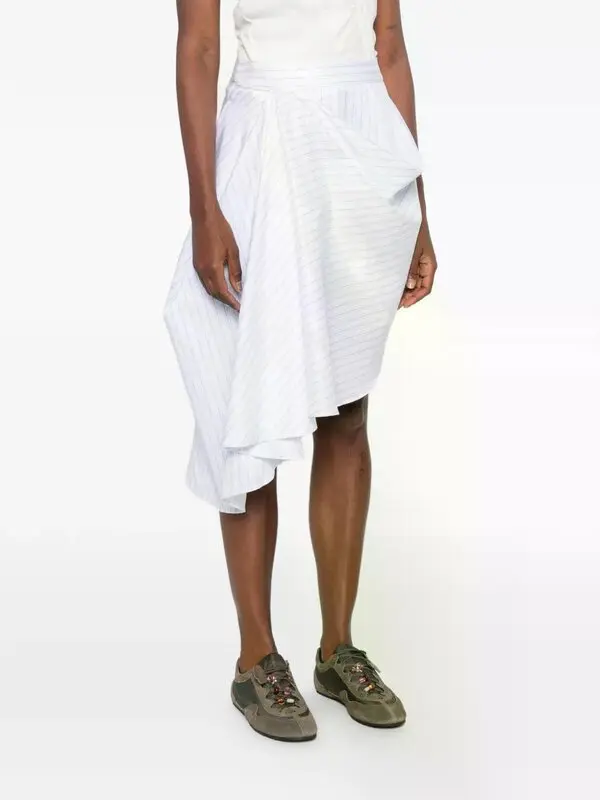 JW Anderson Striped Asymmetric Skirt