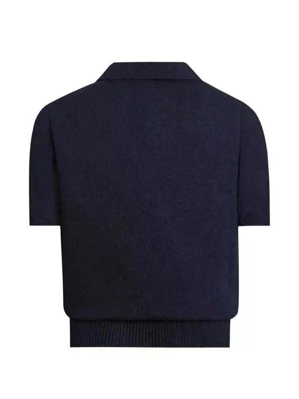 Dolce & Gabbana Cotton Blend Polo Shirt - Blue