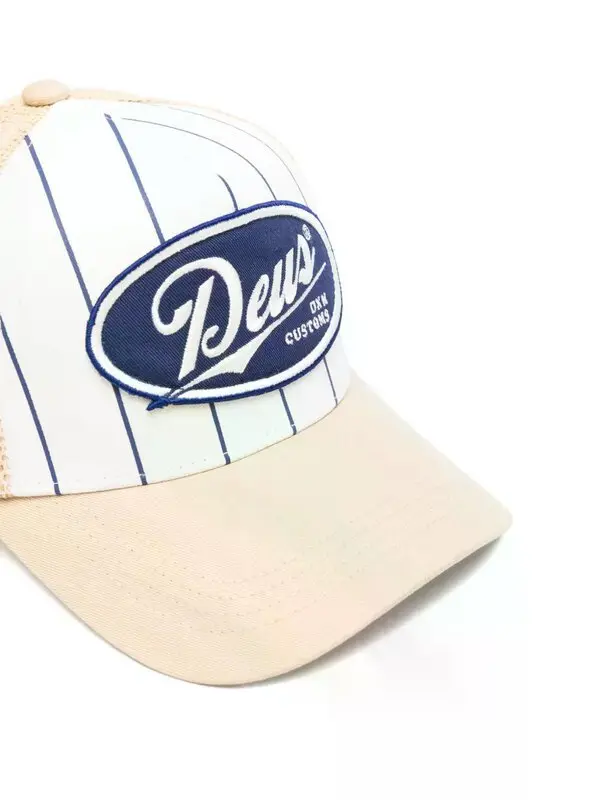 Deus Ex Machina Striped Logo-patch Baseball Cap