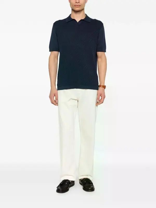 Corneliani Textured Polo Shirt