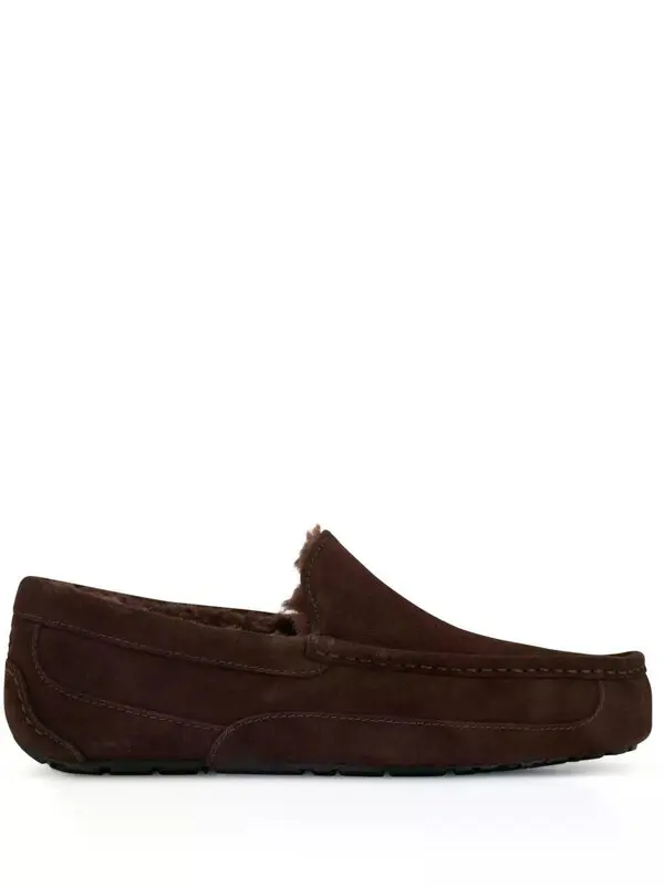 UGG Ascot Suede Slippers - Brown