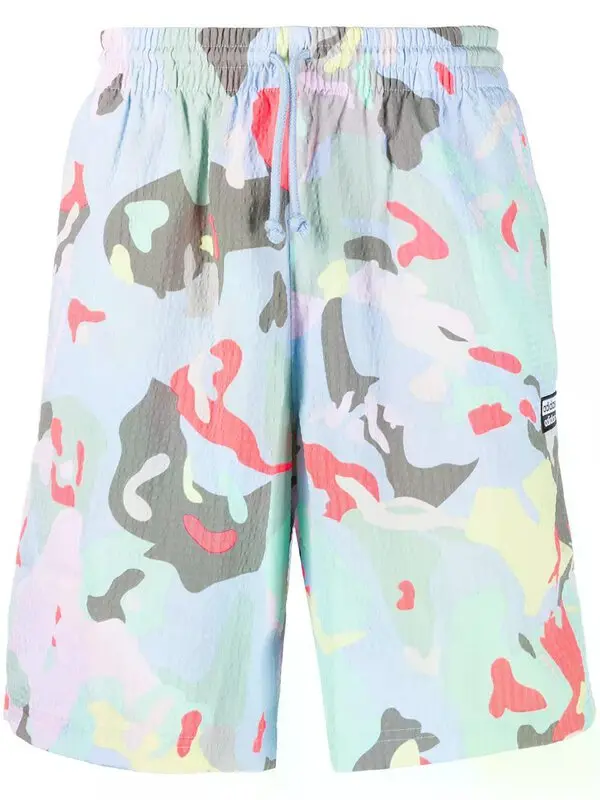 Adidas R.y.v. Allover Print Shorts - Blue